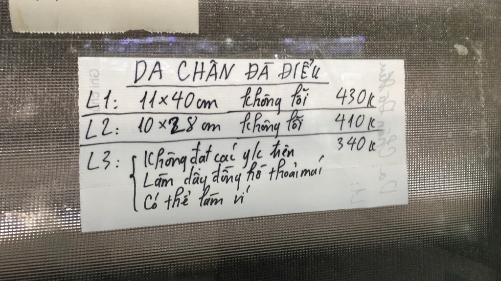 da chân đà điểu nâu đỏ - Tools Leather Hói - Dụng Cụ Làm Đồ Da Handmade